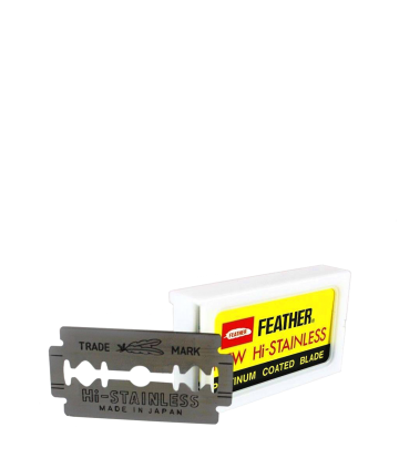 Двусторонние лезвия для Т-образной бритвы Feather 81-S